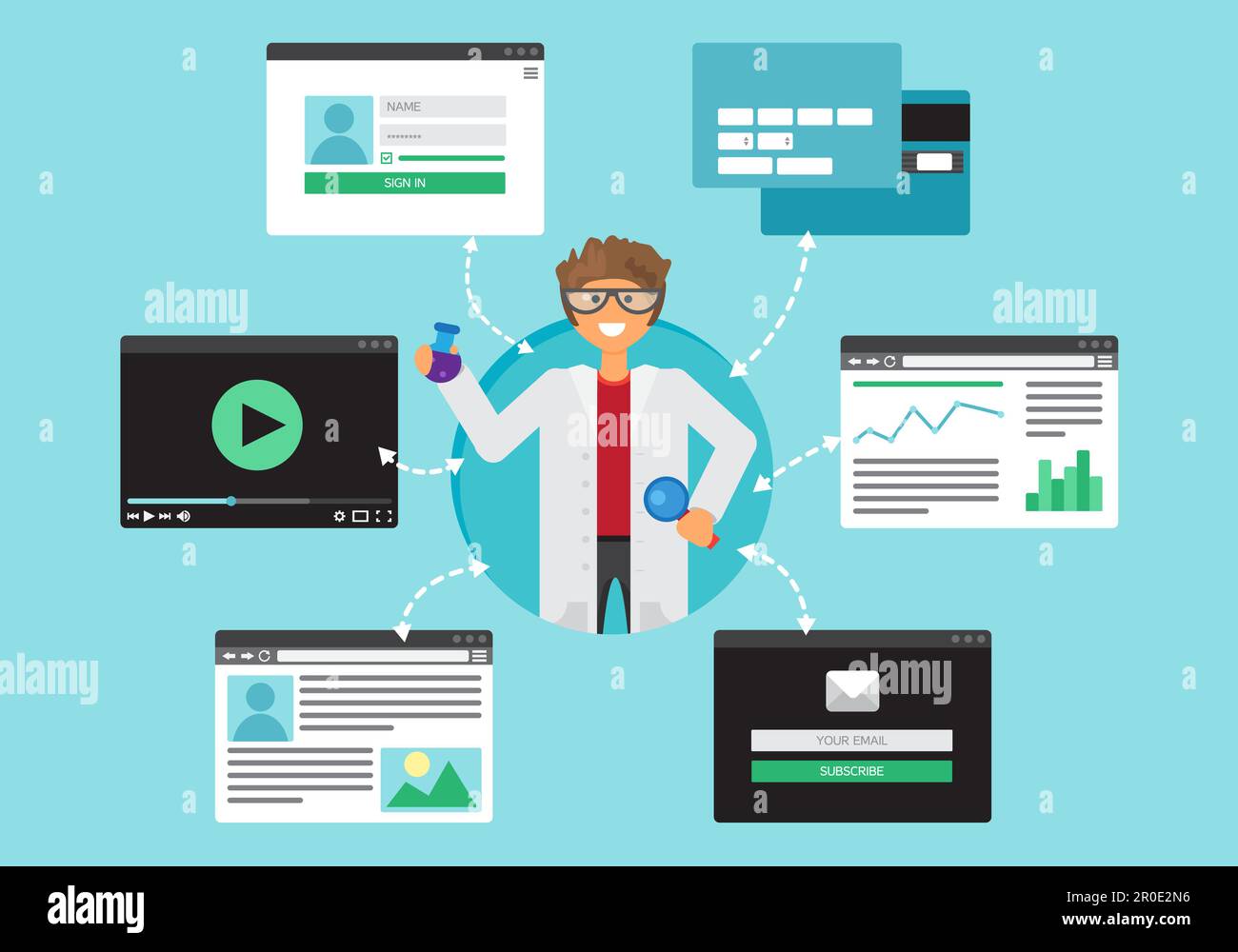 Information scientist Stock Vector Images - Alamy