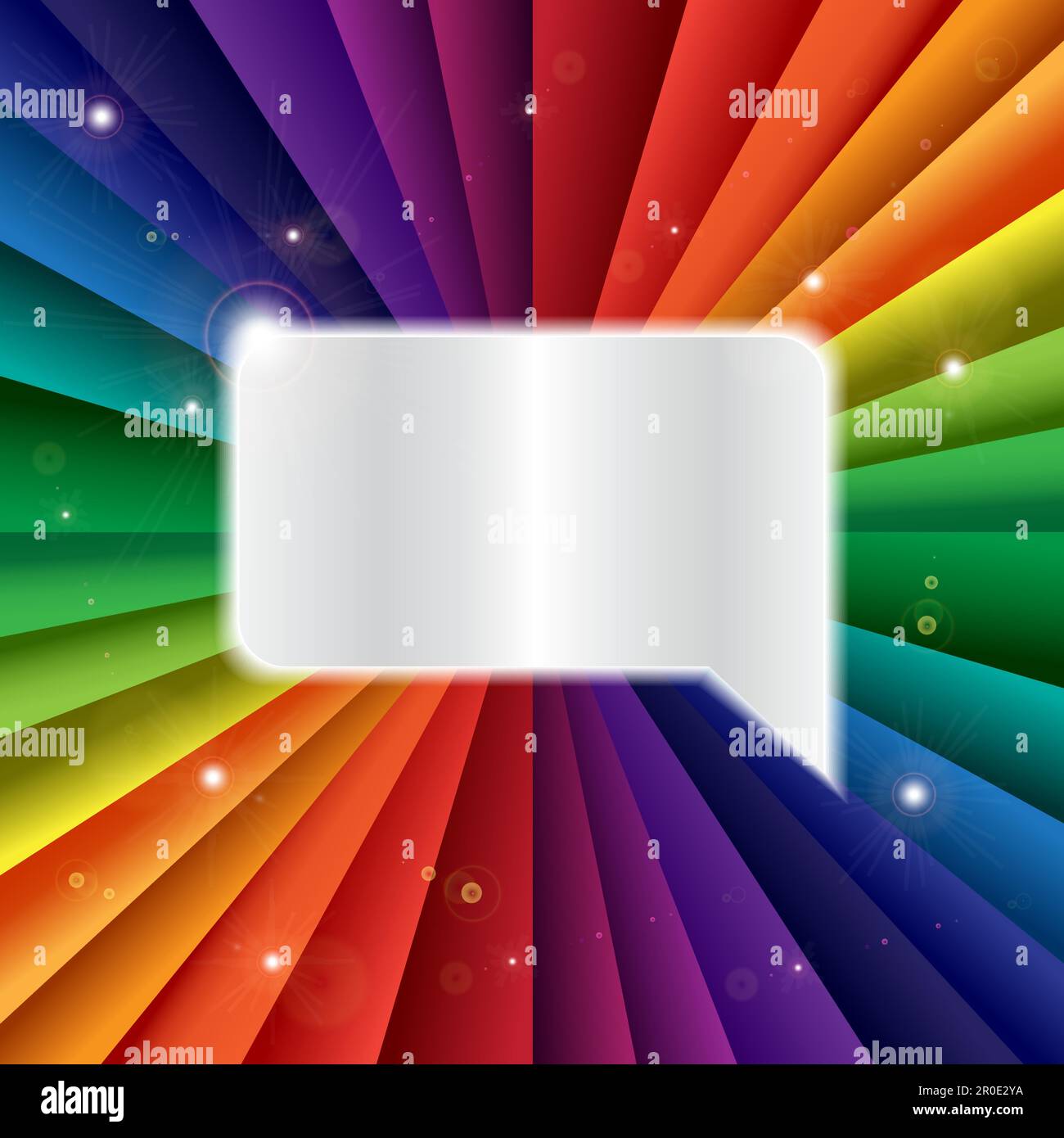 Bright vector rainbow celebration holiday banner, vector background ...
