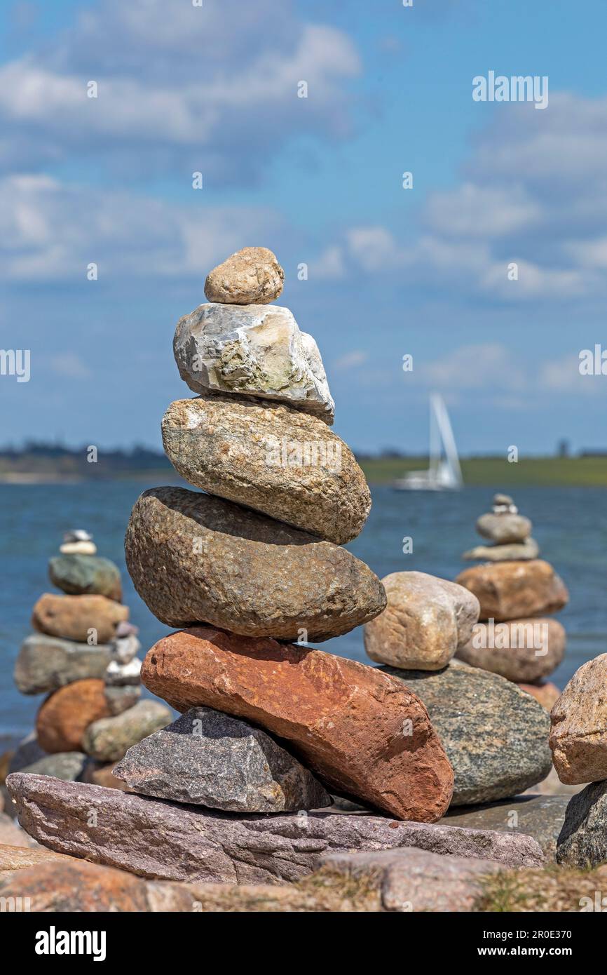 Cainrs at the most Northern point of the German mainland in view of ...