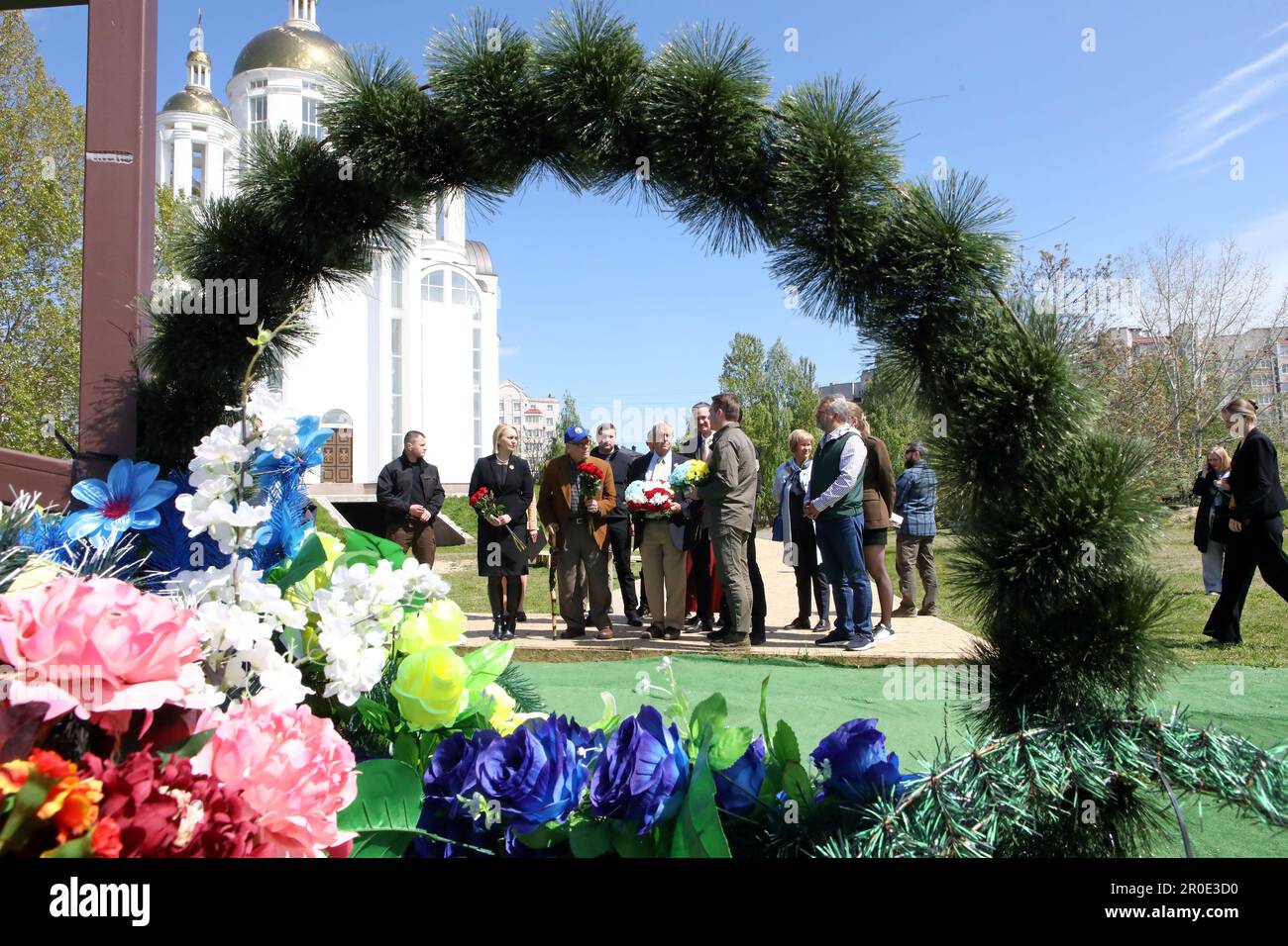 BUCHA, UKRAINE - MAY 5, 2023 - Bucha city head Anatolii Fedoruk, Kyiv ...