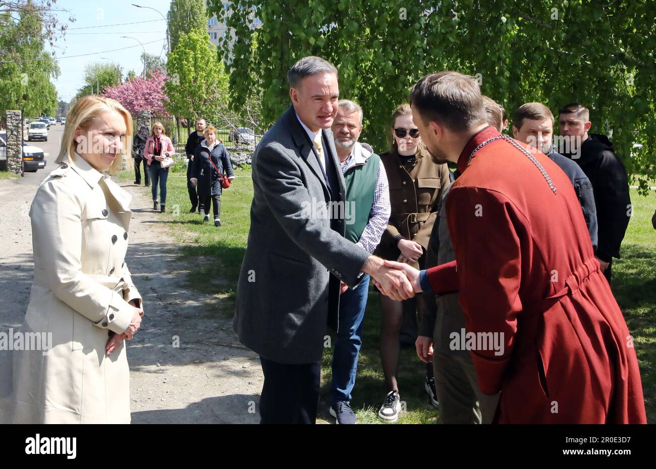 BUCHA, UKRAINE - MAY 5, 2023 - Head of the Church of Saint Andrew the ...