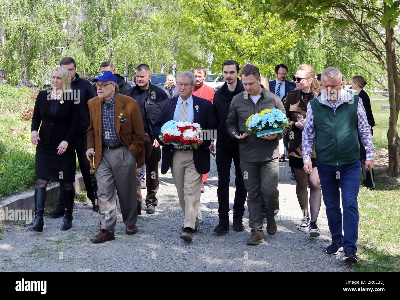 BUCHA, UKRAINE - MAY 5, 2023 - Bucha city head Anatolii Fedoruk, Kyiv ...
