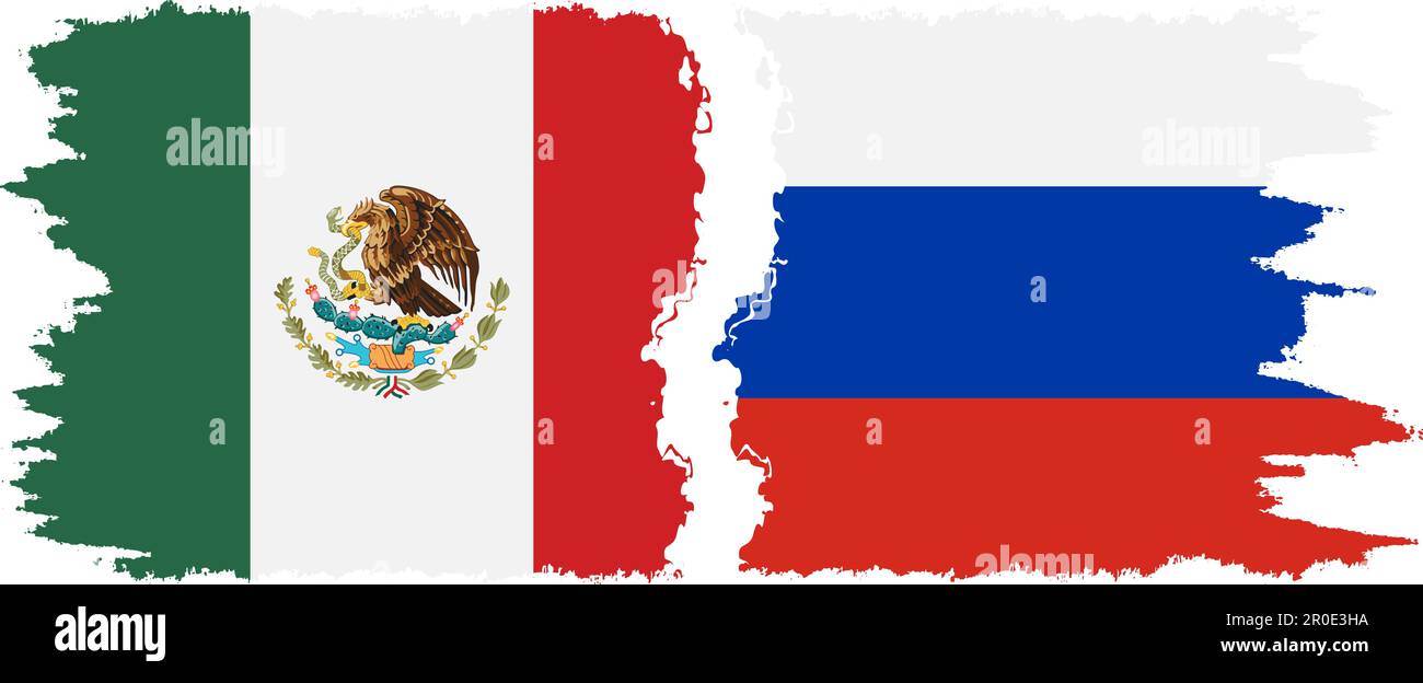 Russia and mexico flags hi-res stock photography and images - Alamy