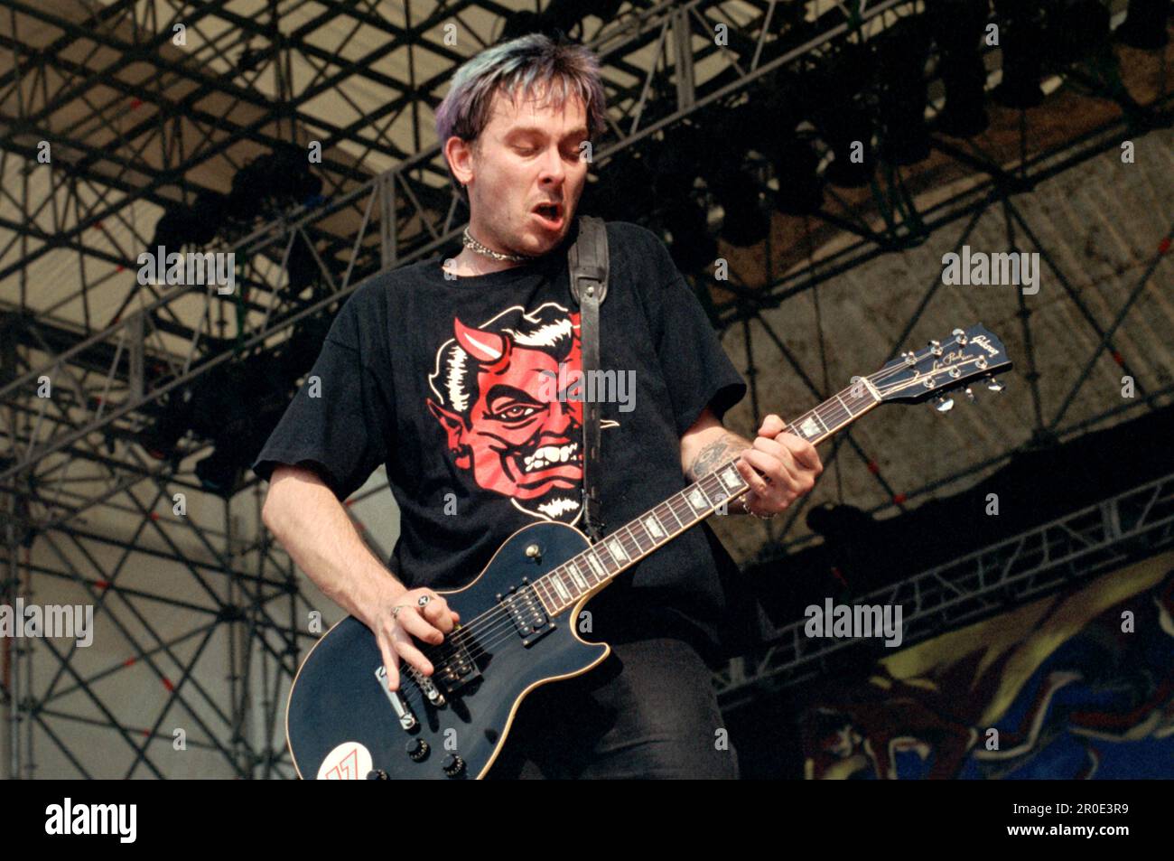 Milan Italy 1996-07-11 : Brian Baker guitarist of American punk band ...