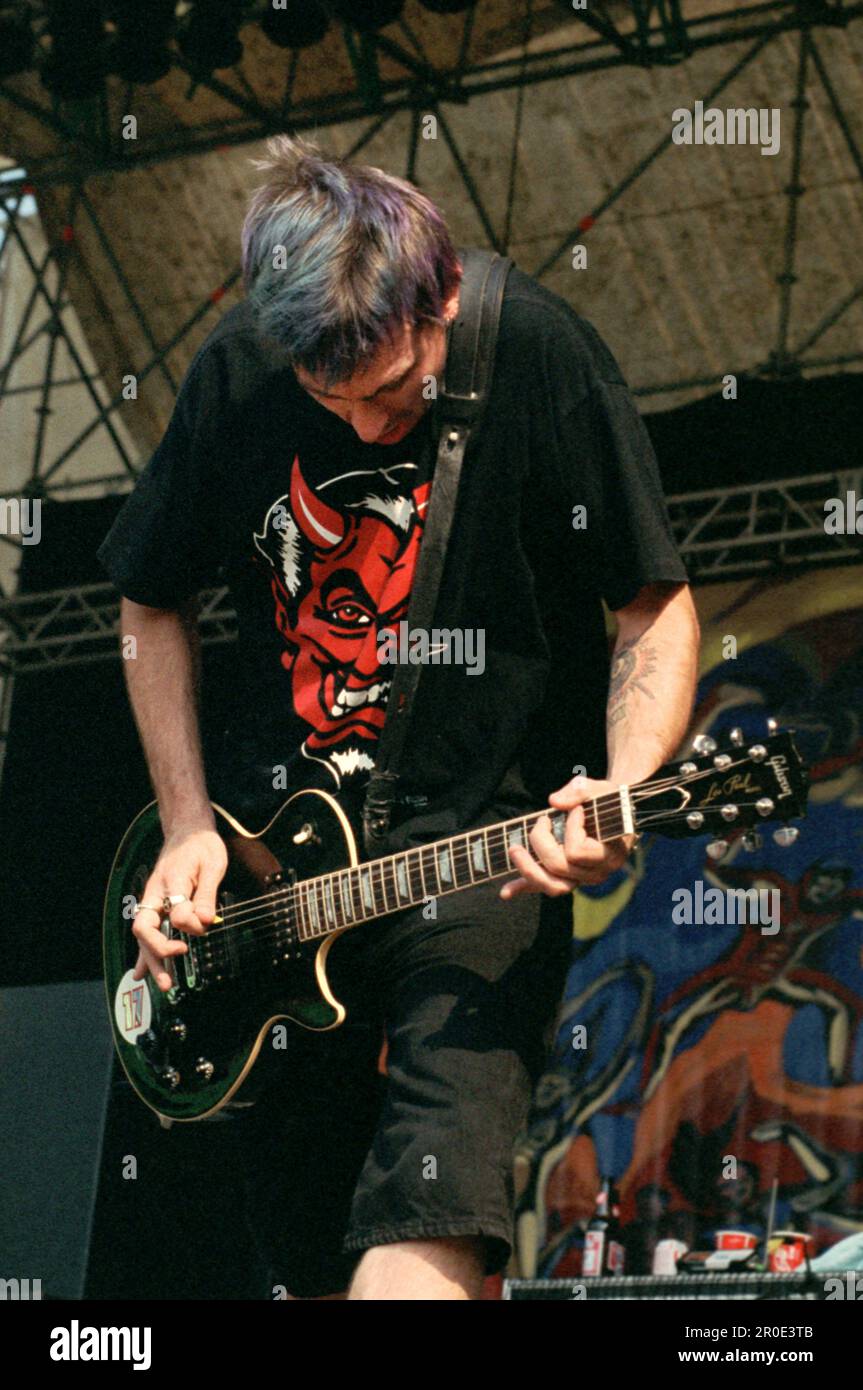 Milan Italy 1996-07-11 : Brian Baker guitarist of American punk band ...