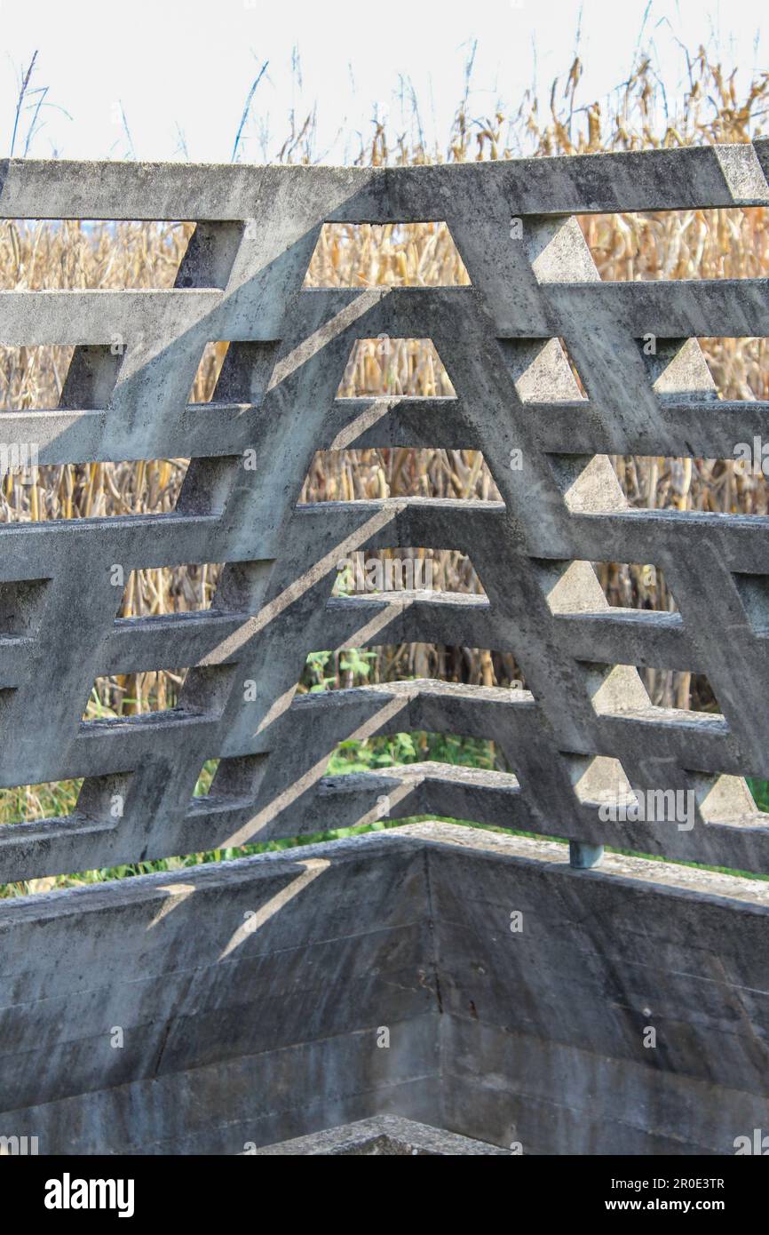 Brion Cemetery designed by architect Carlo Scarpa, Italy Stock Photo ...