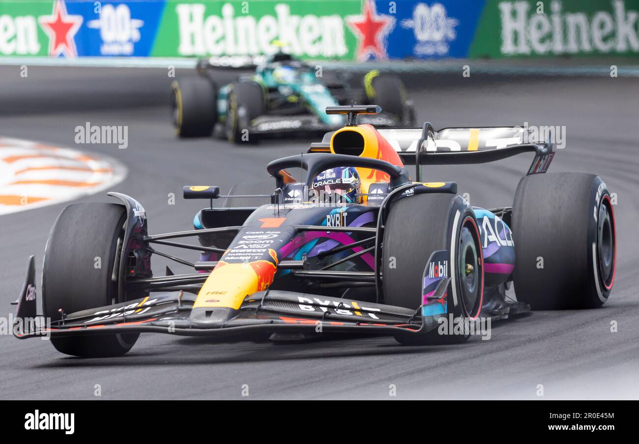 Dutch Formula One driver Max Verstappen of Red Bull Racing makes his ...