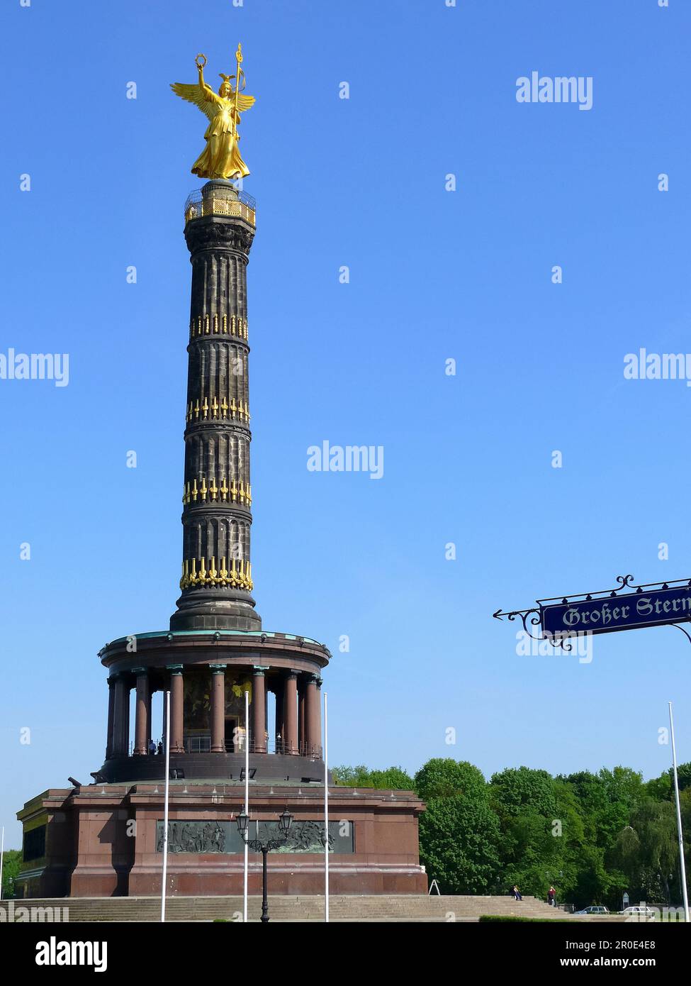 Victory Column monument by Heinrich Strack, Siegessäule, Großer Tiergarten, Berlin, Germany ...