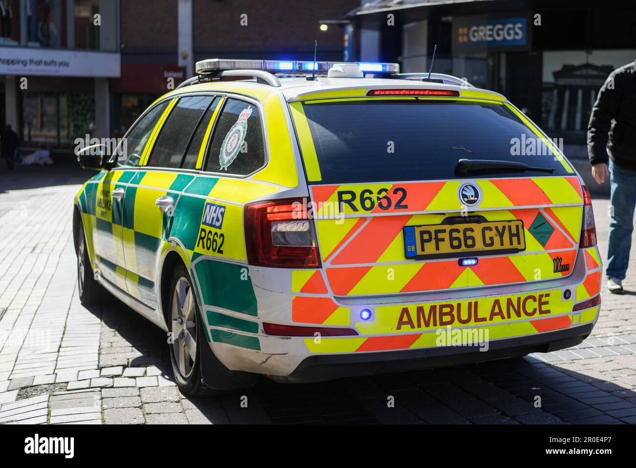 Back of North West Ambulance Service Car Stock Photo - Alamy