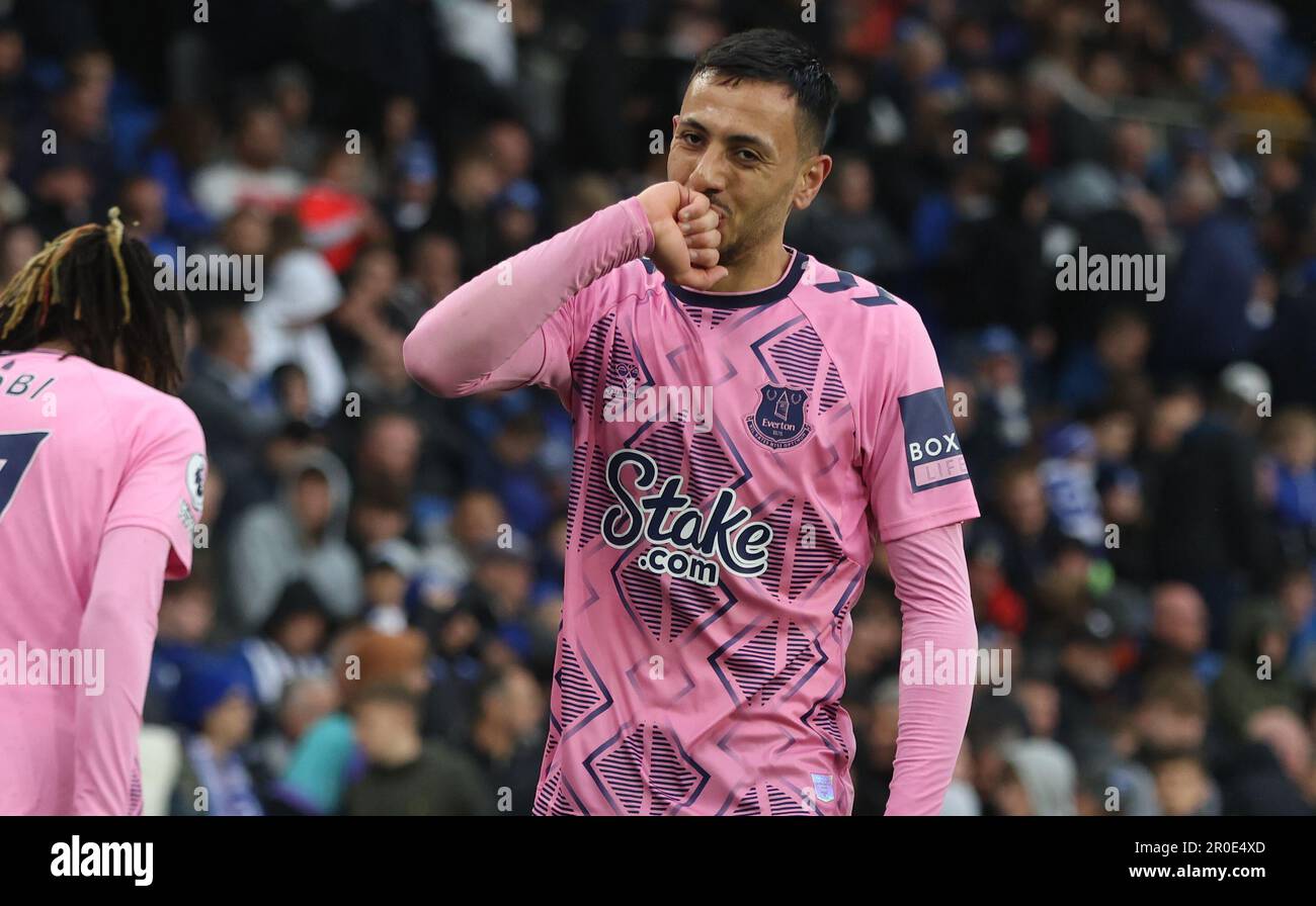 Brighton and Hove, UK. 8th May, 2023. Dwight McNeil of Everton ...