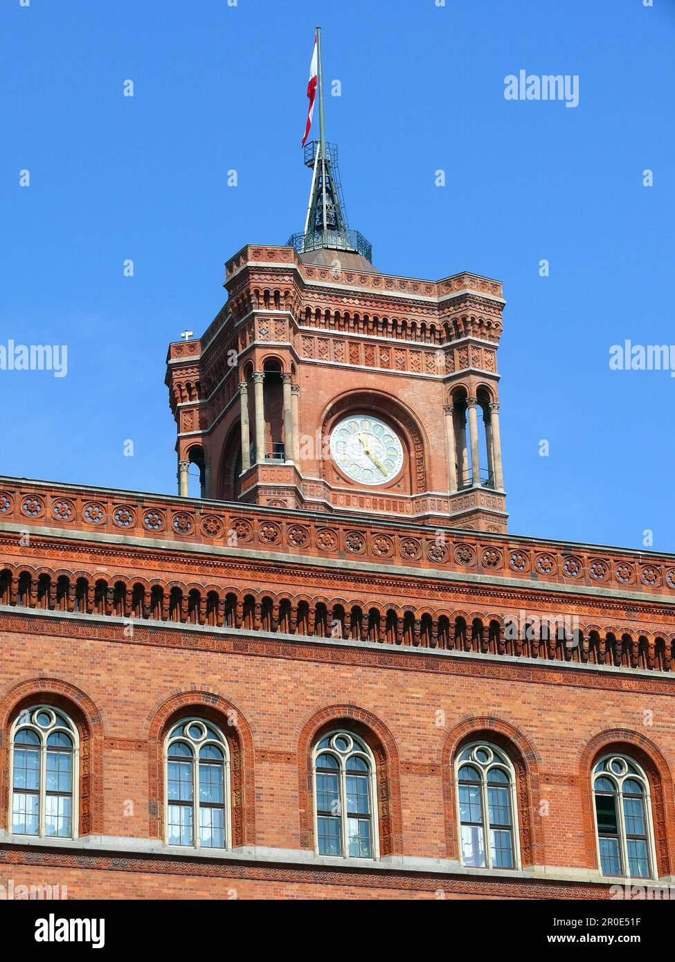 Red City Hall, Rotes Rathaus, Berlin, Germany, Europe Stock Photo - Alamy