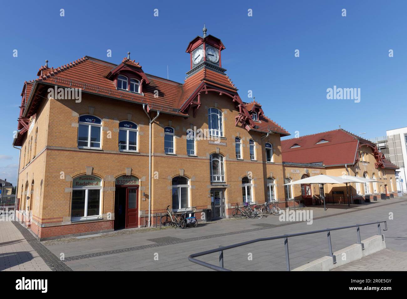 Historic railway station Radebeul-Ost, today Kulturbahnhof, Radebeul ...
