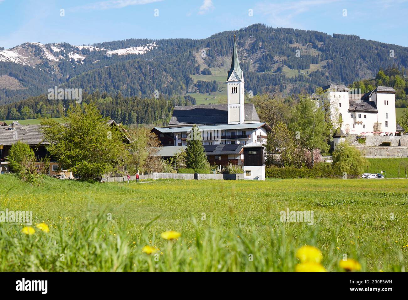 Goldegg castle goldegg austria salzburg hi-res stock photography and ...