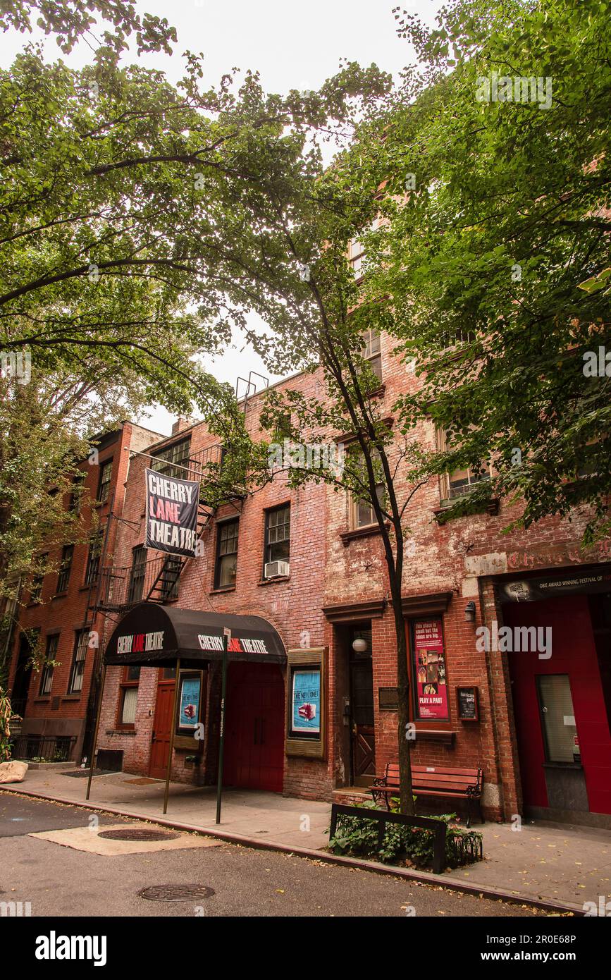 Cherry Lane Thatre, Manhattan, New York City, USA Stock Photo - Alamy