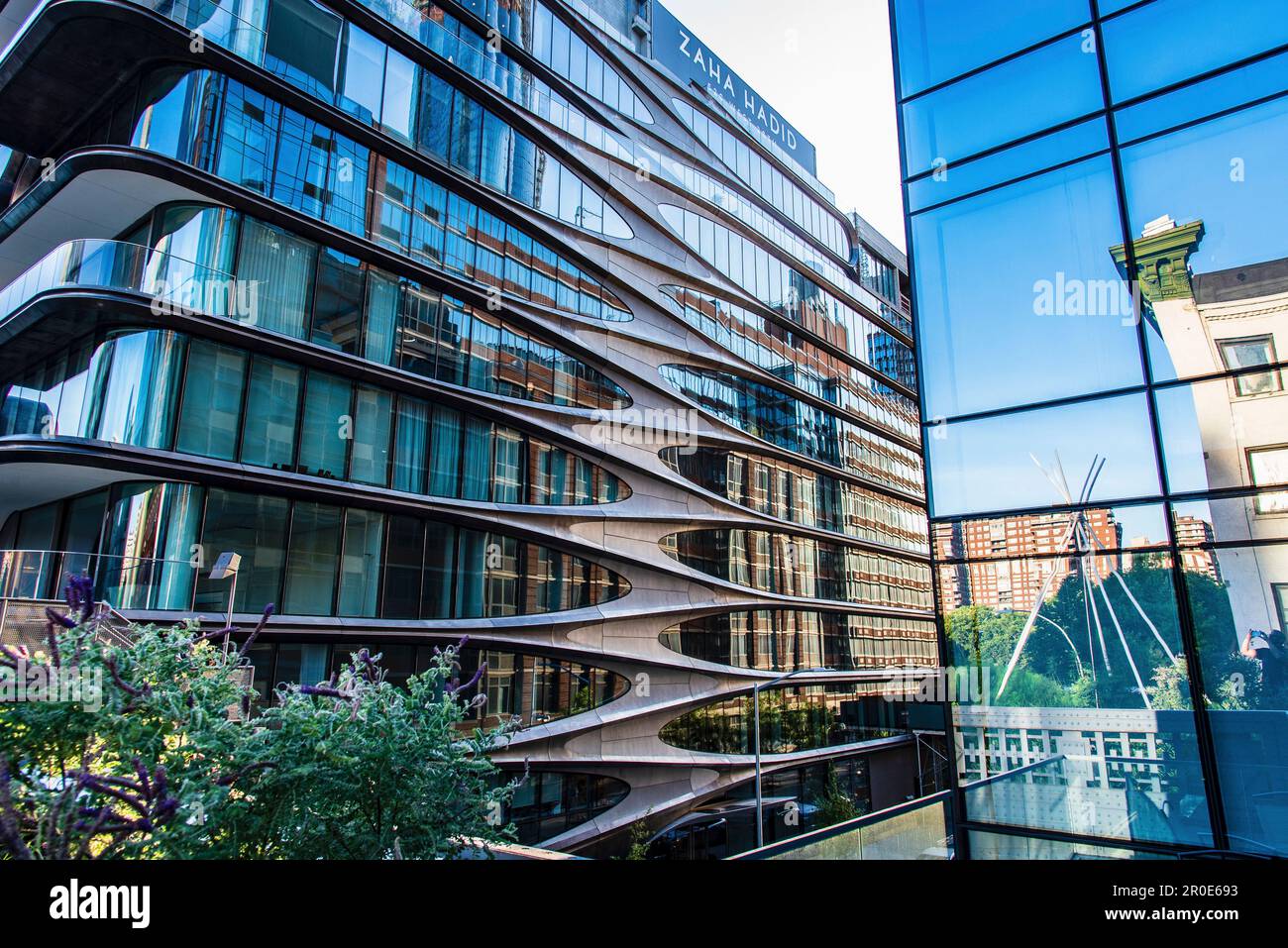 Modern architecture by Zaha Hadid (L) and Duane Linklater (R in the ...