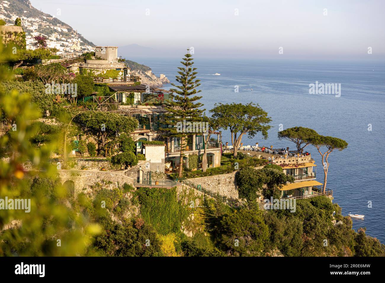 A view of the luxury hotel 'Il San Pietro di Positano', Amalfi Coast ...