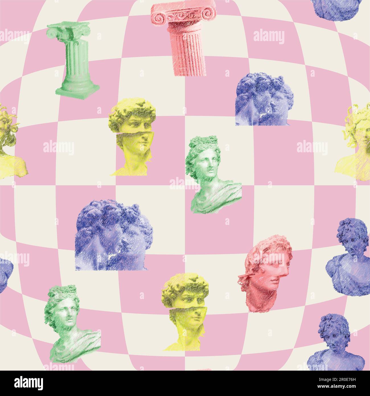 Antique ancient greek human statue, roman column, greek sculpture ...