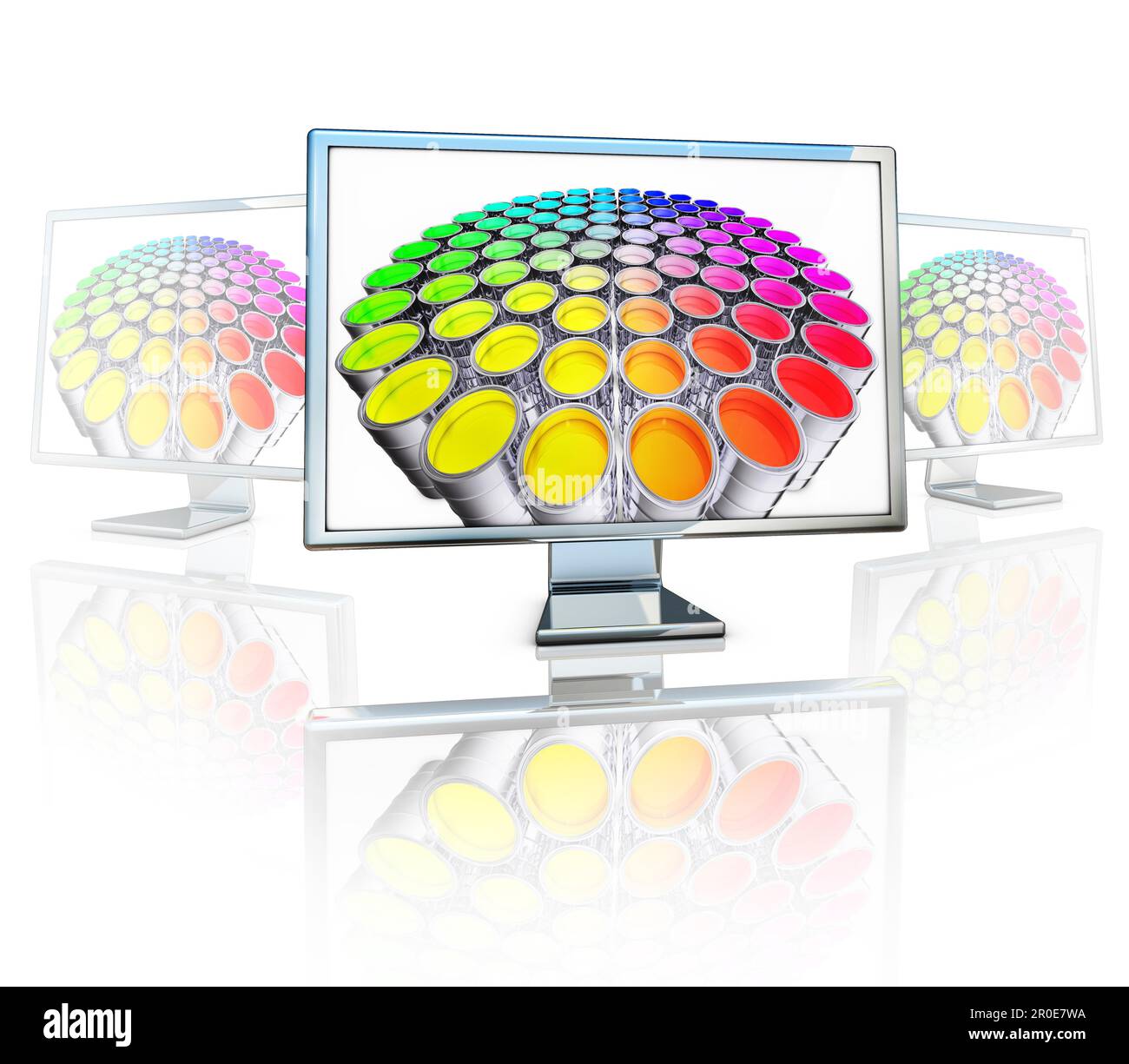 3D rendering of a color concept Stock Photo - Alamy