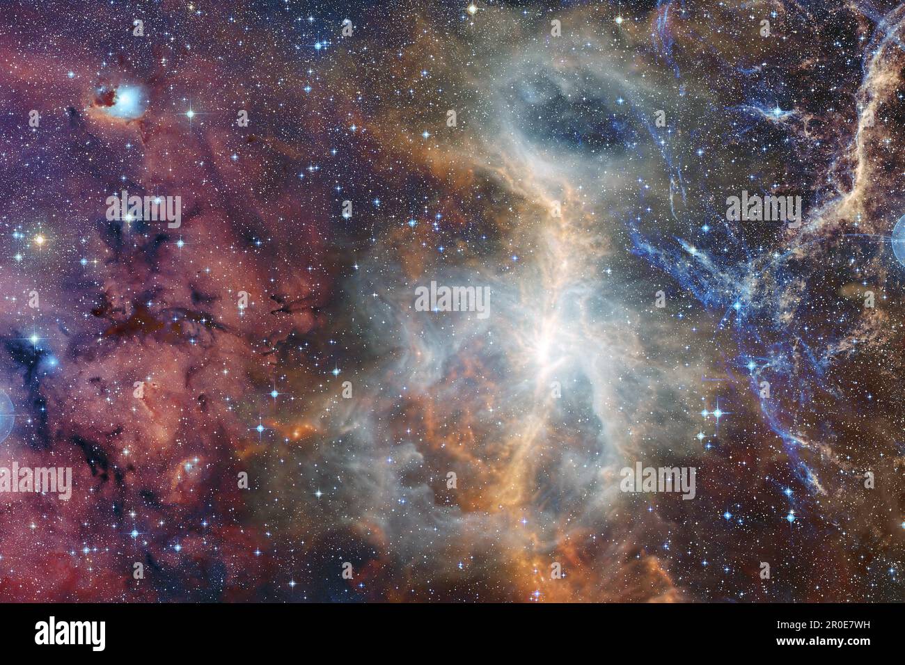 Beautiful colors of outer space. Elements of this image furnished by ...