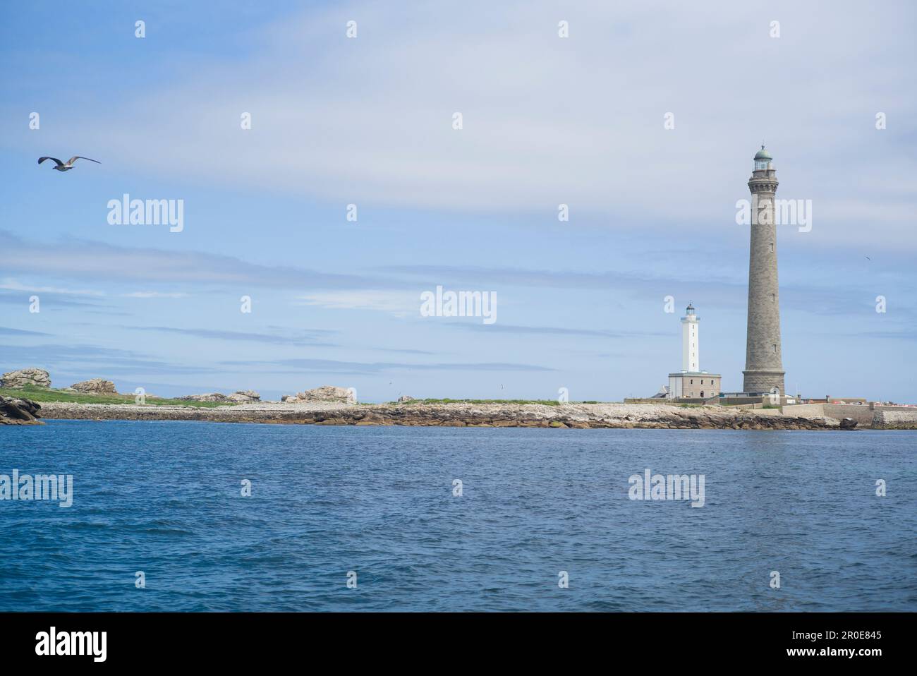Lighthouse, Phare de L'Ile vierge, Ile Vierge, Plouguerneau, Finistere ...