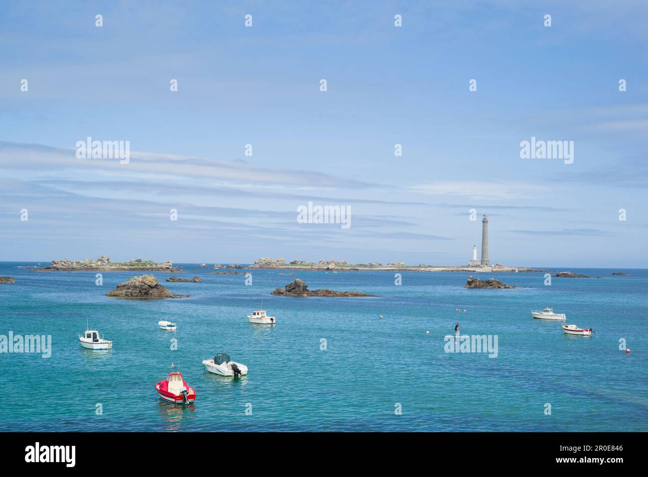 Lighthouse, Phare de L'Ile vierge, Ile Vierge, Plouguerneau, Finistere ...