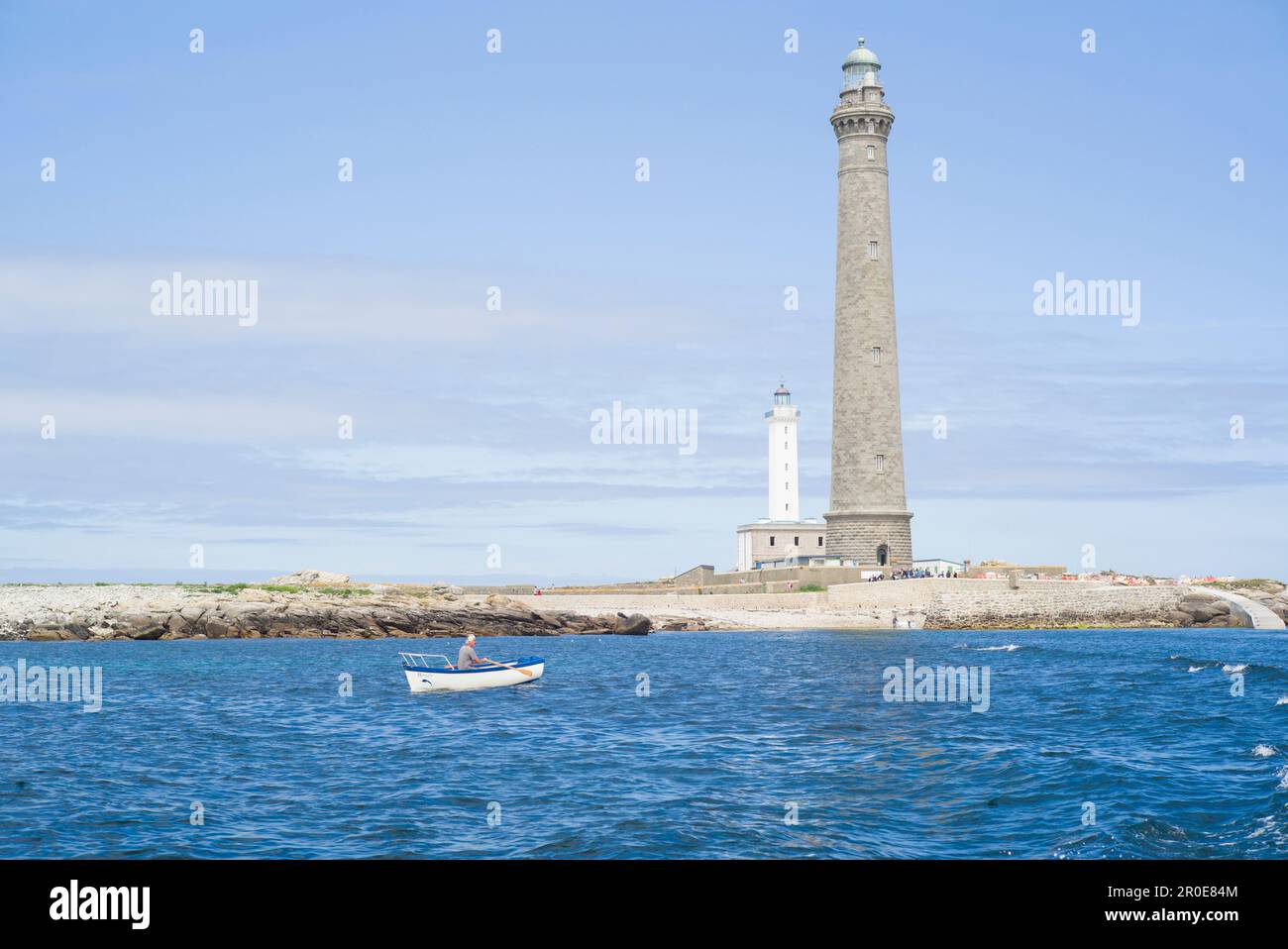 Lighthouse, Phare de L'Ile vierge, Ile Vierge, Plouguerneau, Finistere ...