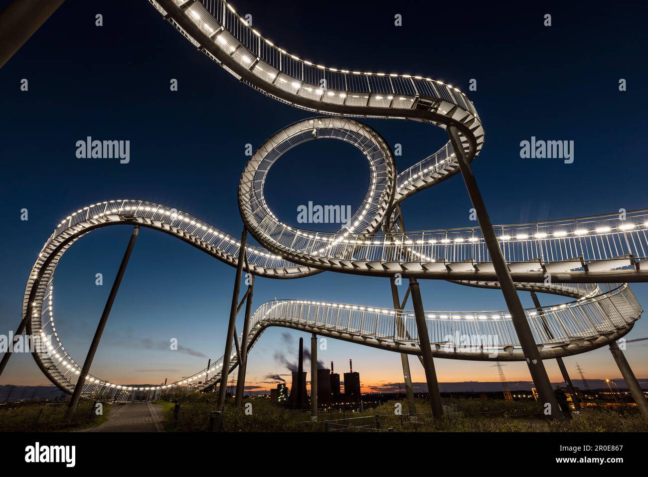'Tiger & Turtle' (the roller coaster walkway), Duisburg, North Rhine ...