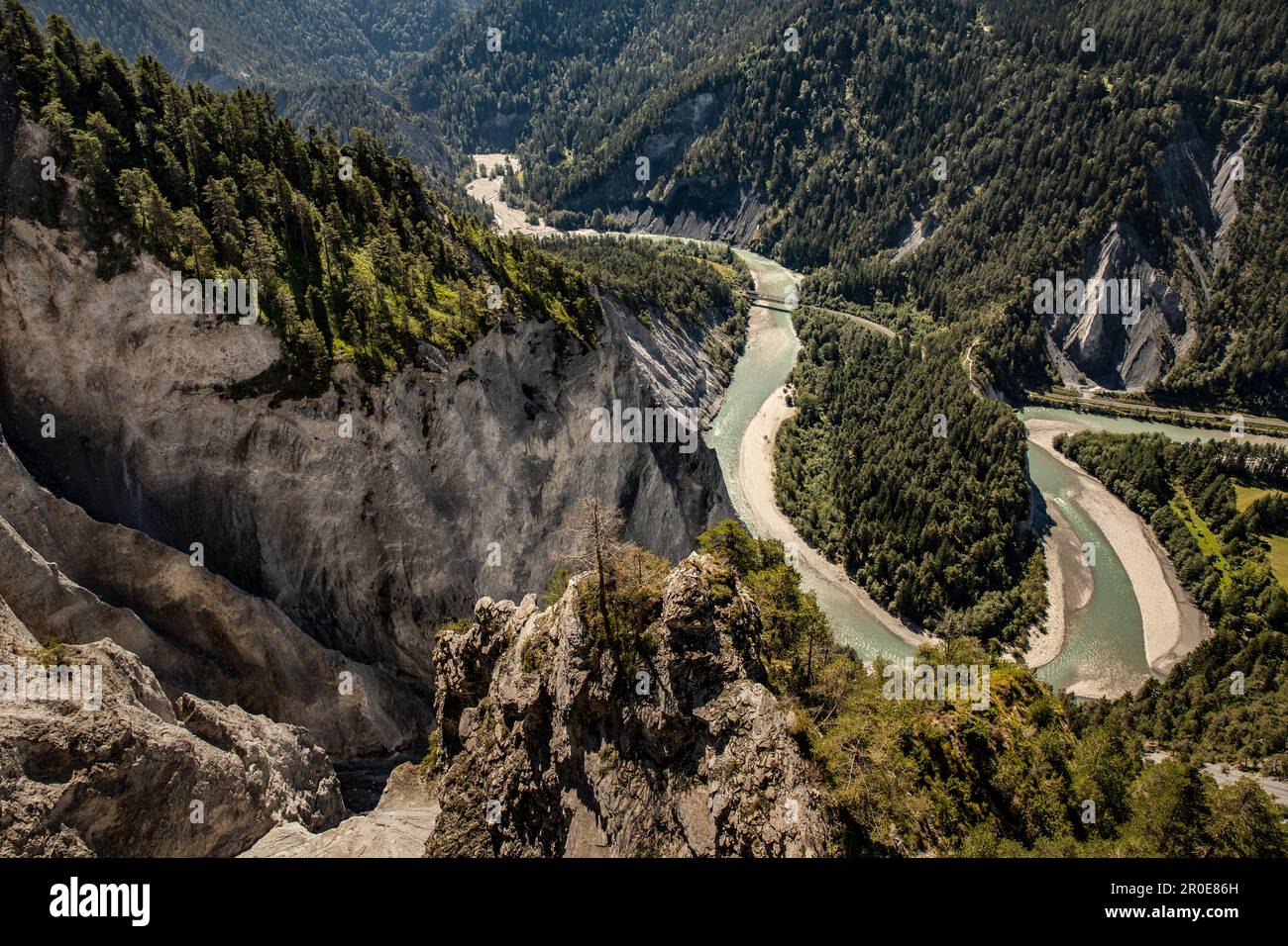 The Anterior Rhine near Flims, Grisons, Switzerland Stock Photo - Alamy