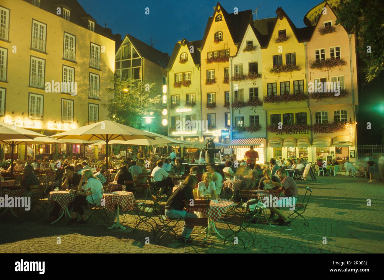 Street restaurants at Fischmarkt, Cologne, Germany Stock Photo - Alamy