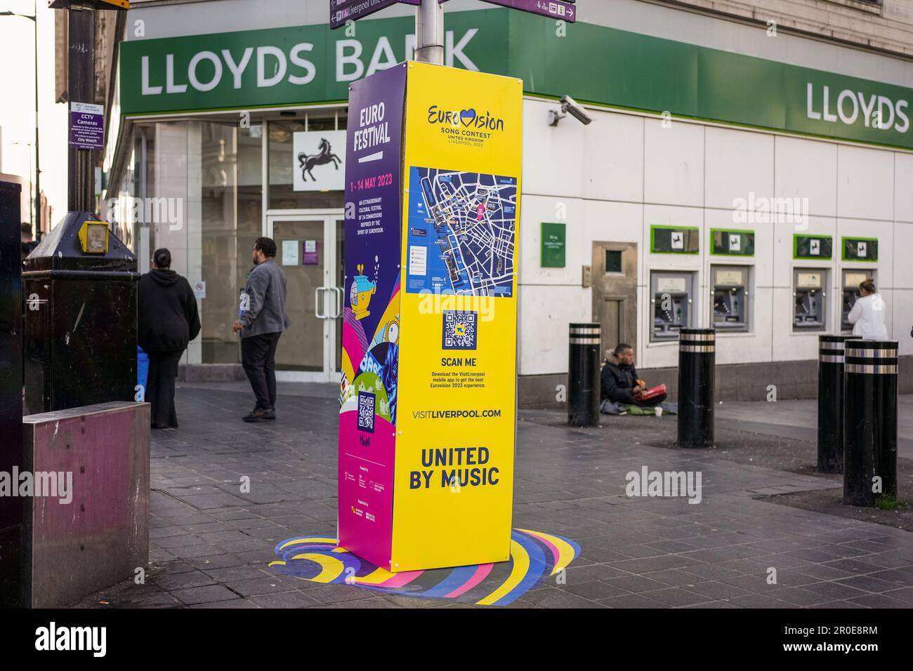Eurovision Song Contest 2023 sign in Liverpool Stock Photo - Alamy