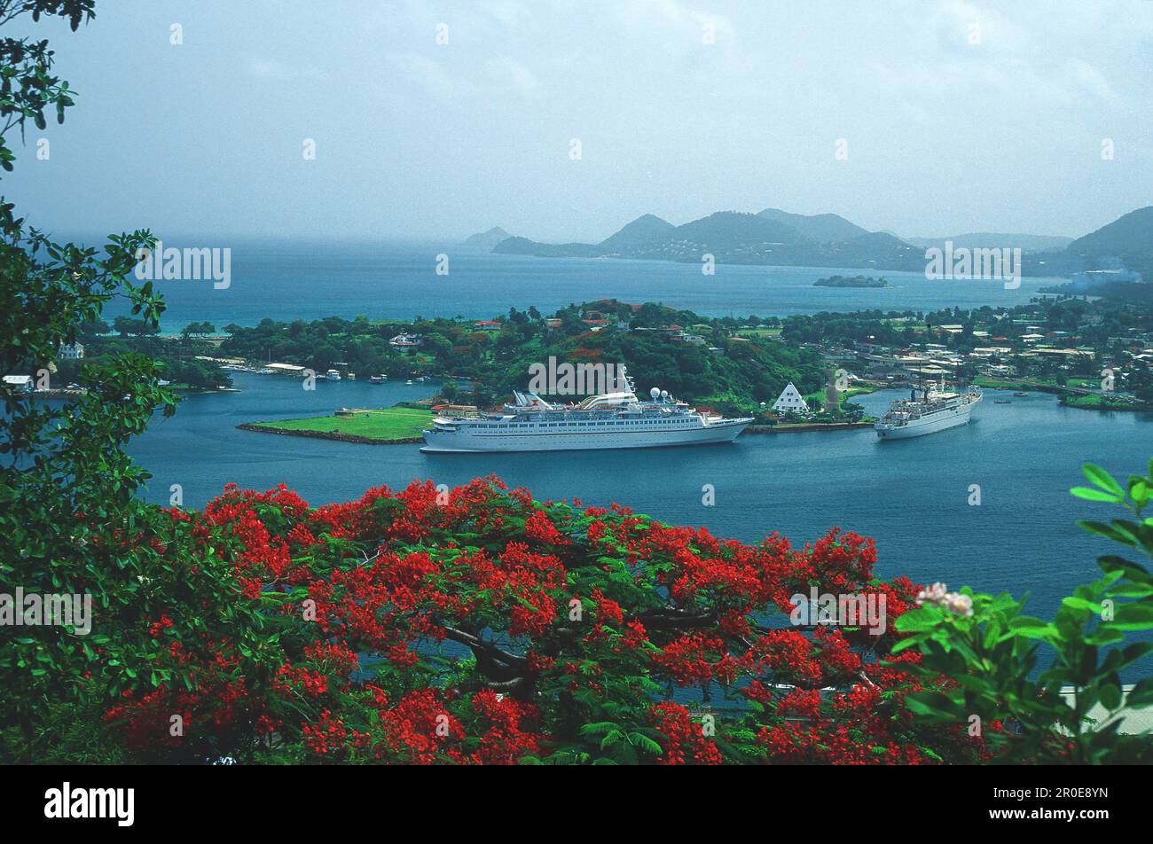 Harbour of Castries, St. Lucia, Caribbean Stock Photo - Alamy