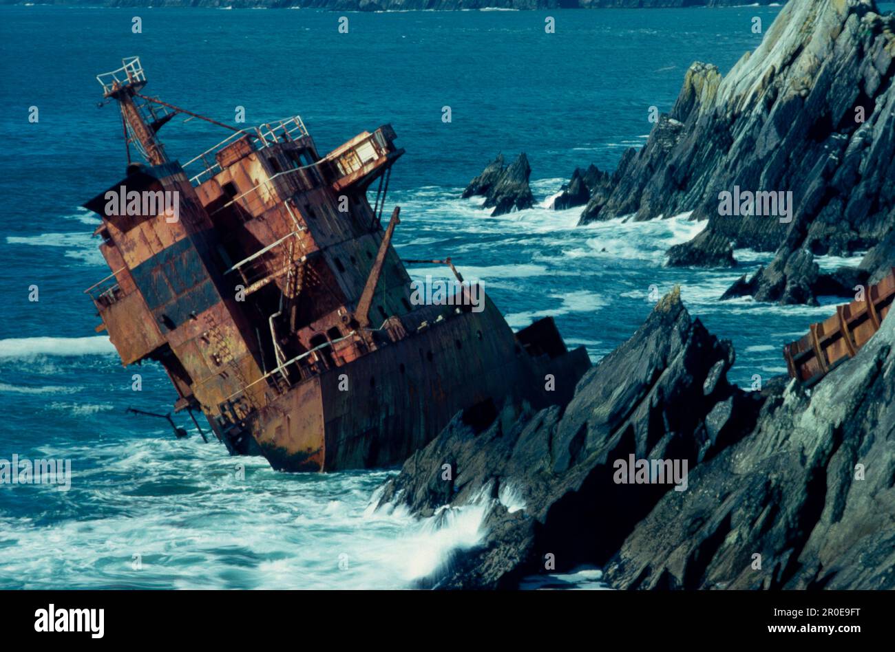 Shipwreck of M.V. Ranga, Dunmore Head, close to Coumeenole Beach, near ...