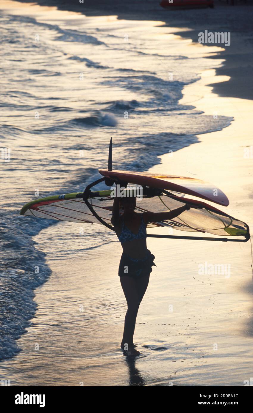 Windsurfer El Yaque Stock Photo - Alamy