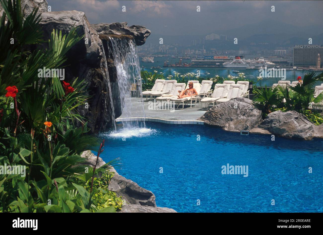 Grand Hyatt Hotel, Pool, Hongkong China Stock Photo - Alamy