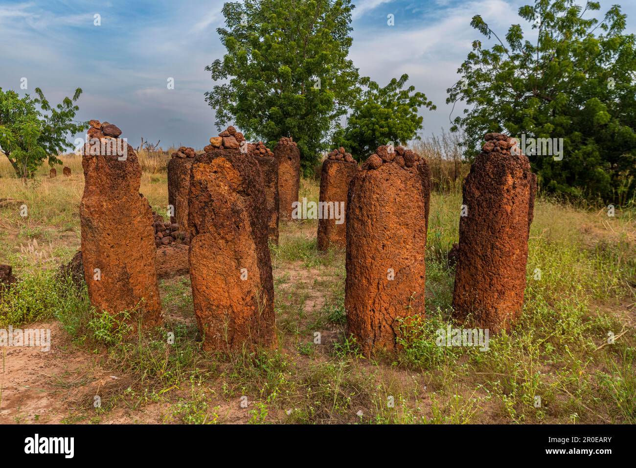 Unesco site Senegambian stone circles, Wassu, Gambia Stock Photo - Alamy