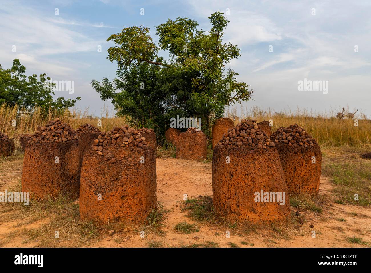 Unesco site Senegambian stone circles, Wassu, Gambia Stock Photo - Alamy