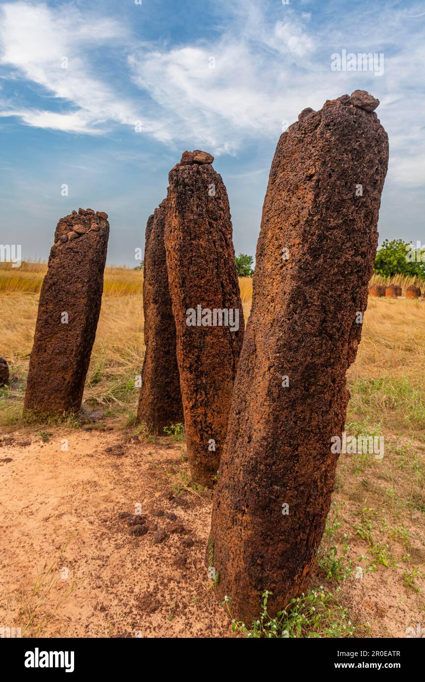 Unesco site Senegambian stone circles, Wassu, Gambia Stock Photo - Alamy