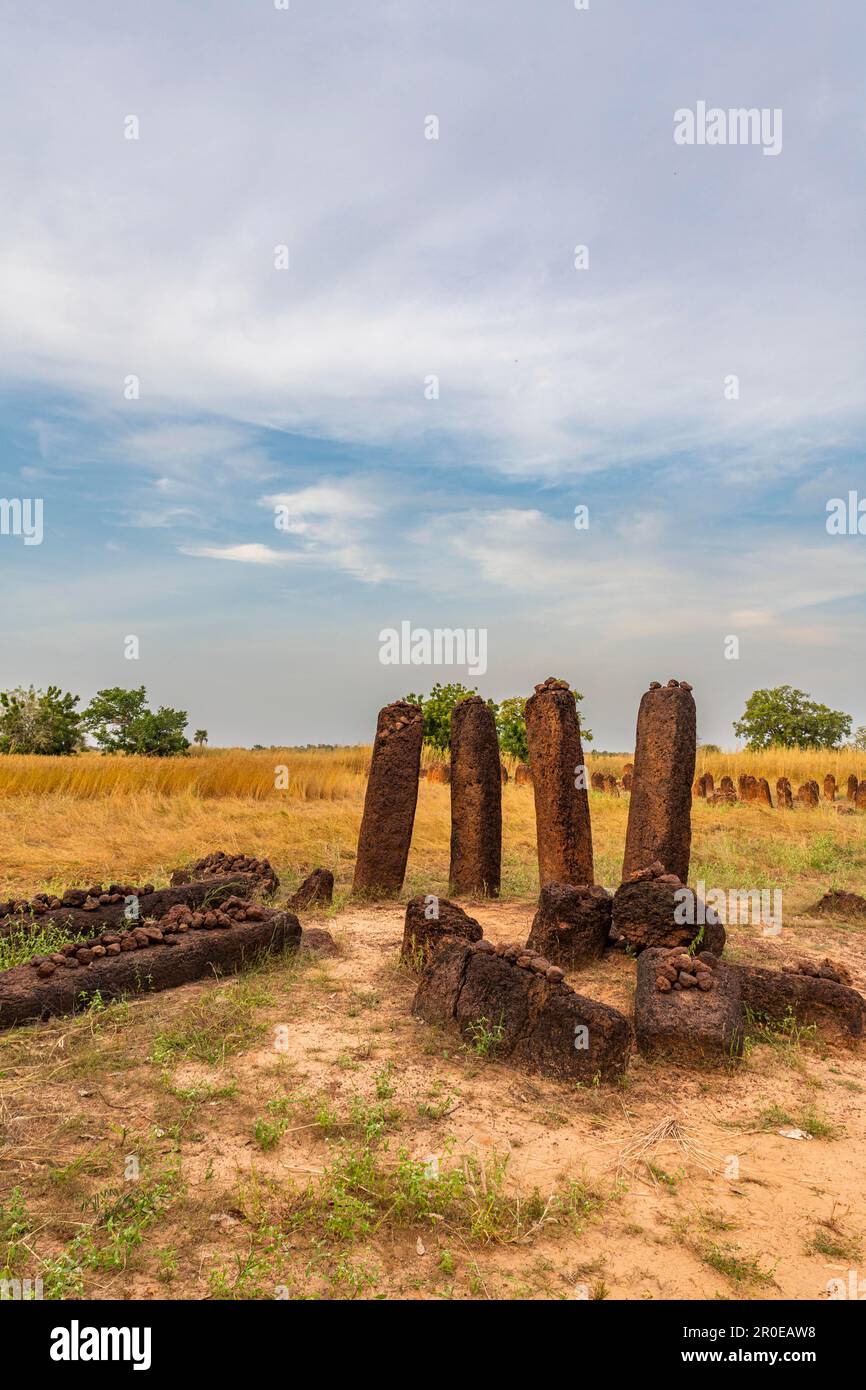 Unesco site Senegambian stone circles, Wassu, Gambia Stock Photo - Alamy