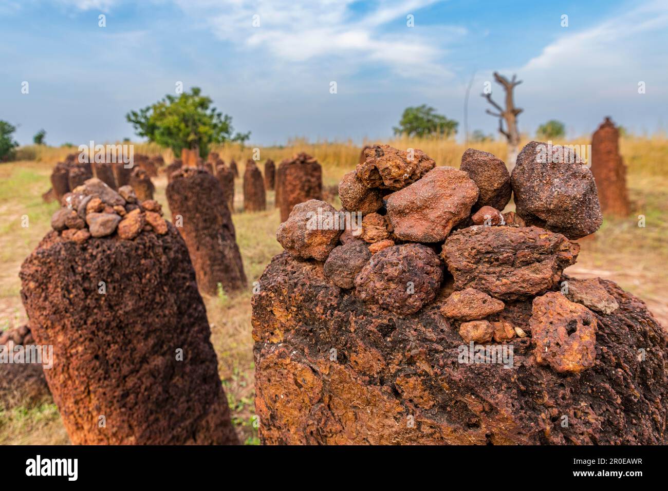 Unesco site Senegambian stone circles, Wassu, Gambia Stock Photo - Alamy