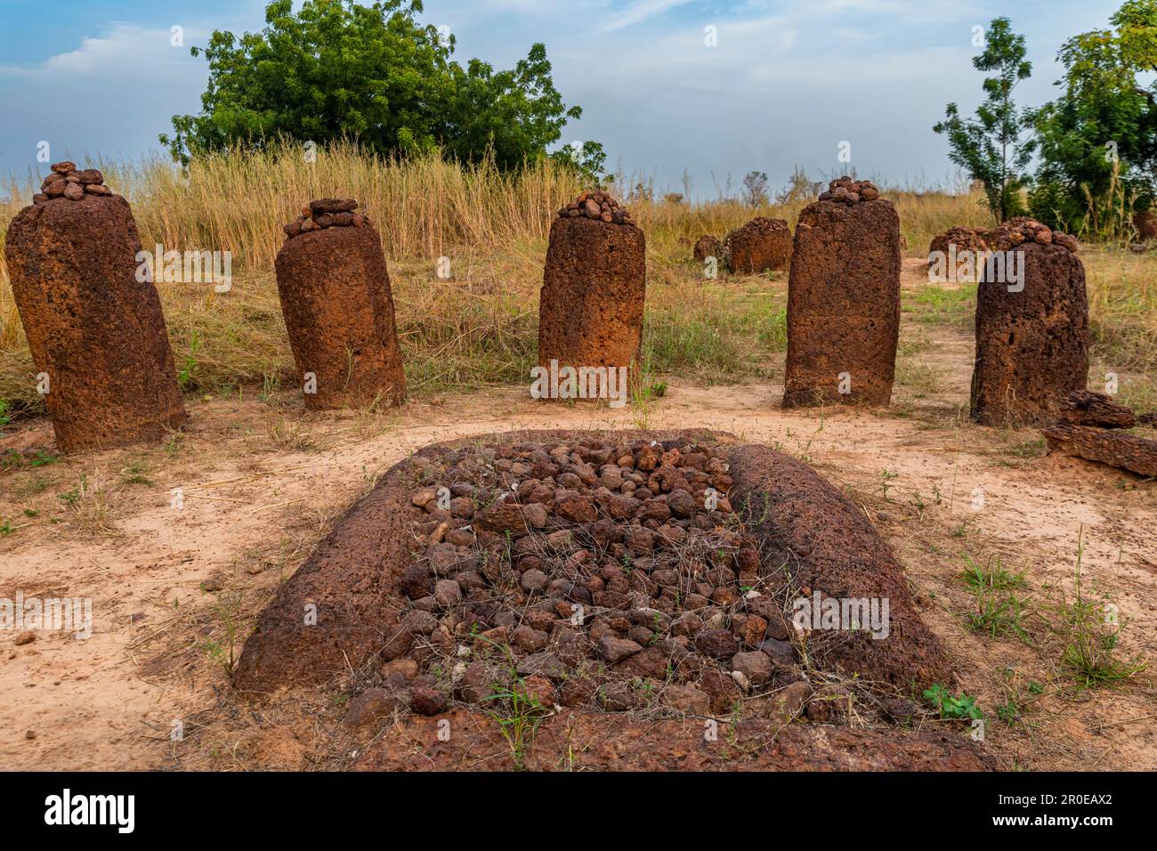 Unesco site Senegambian stone circles, Wassu, Gambia Stock Photo - Alamy