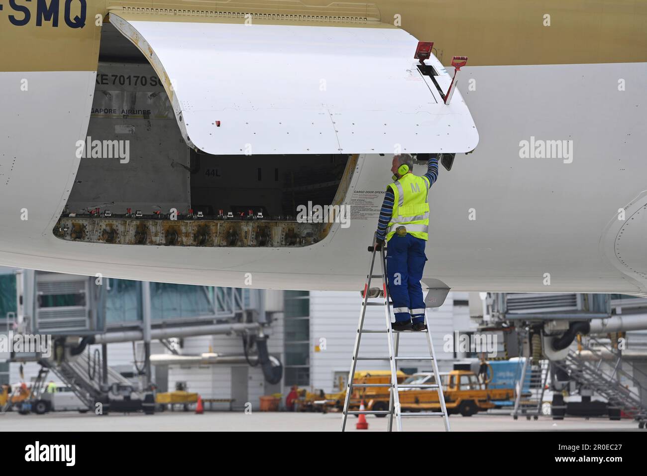 Impressions from Franz Josef Strauss Airport in Munich on May 8th, 2023 ...