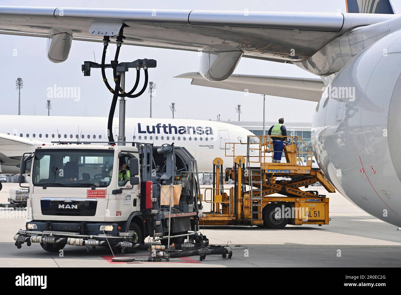 Impressions from Franz Josef Strauss Airport in Munich on May 8th, 2023 ...
