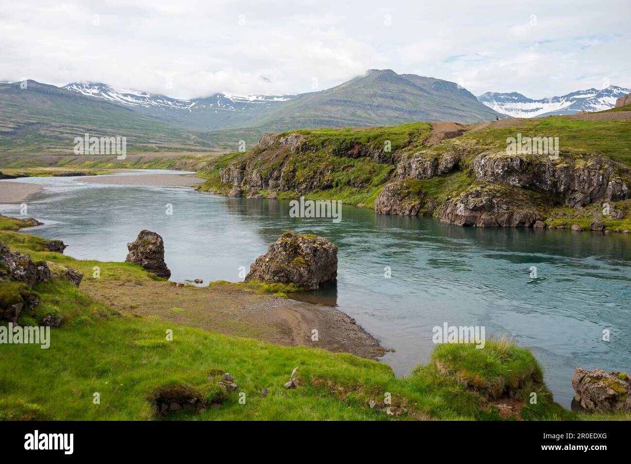 River Breiddalsa, near Breiddalsvik, Iceland Stock Photo - Alamy