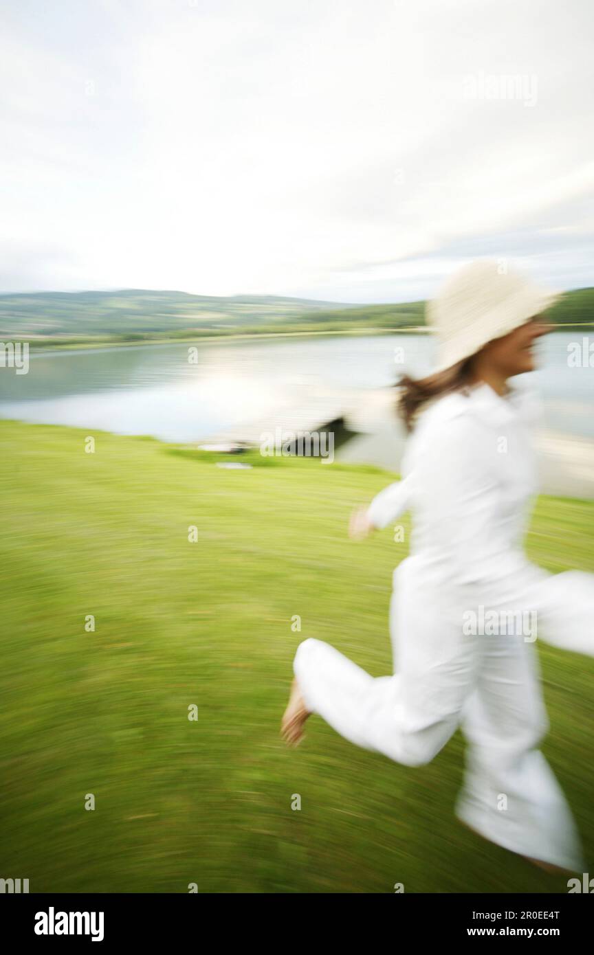 Running into a lake hi-res stock photography and images - Alamy