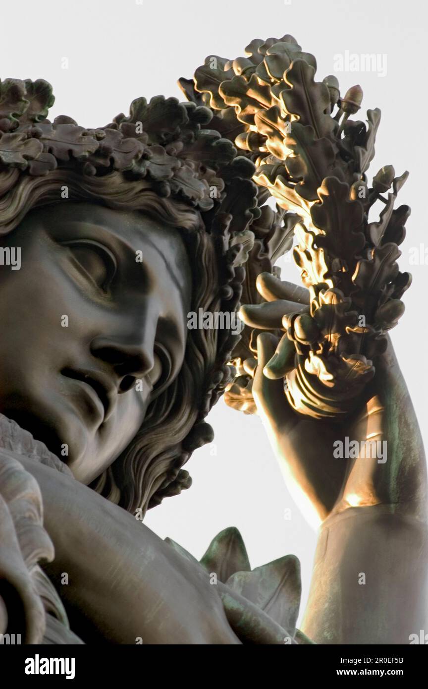 The Bavaria with Laurel Wreath, a Roman style statue to communicate ...