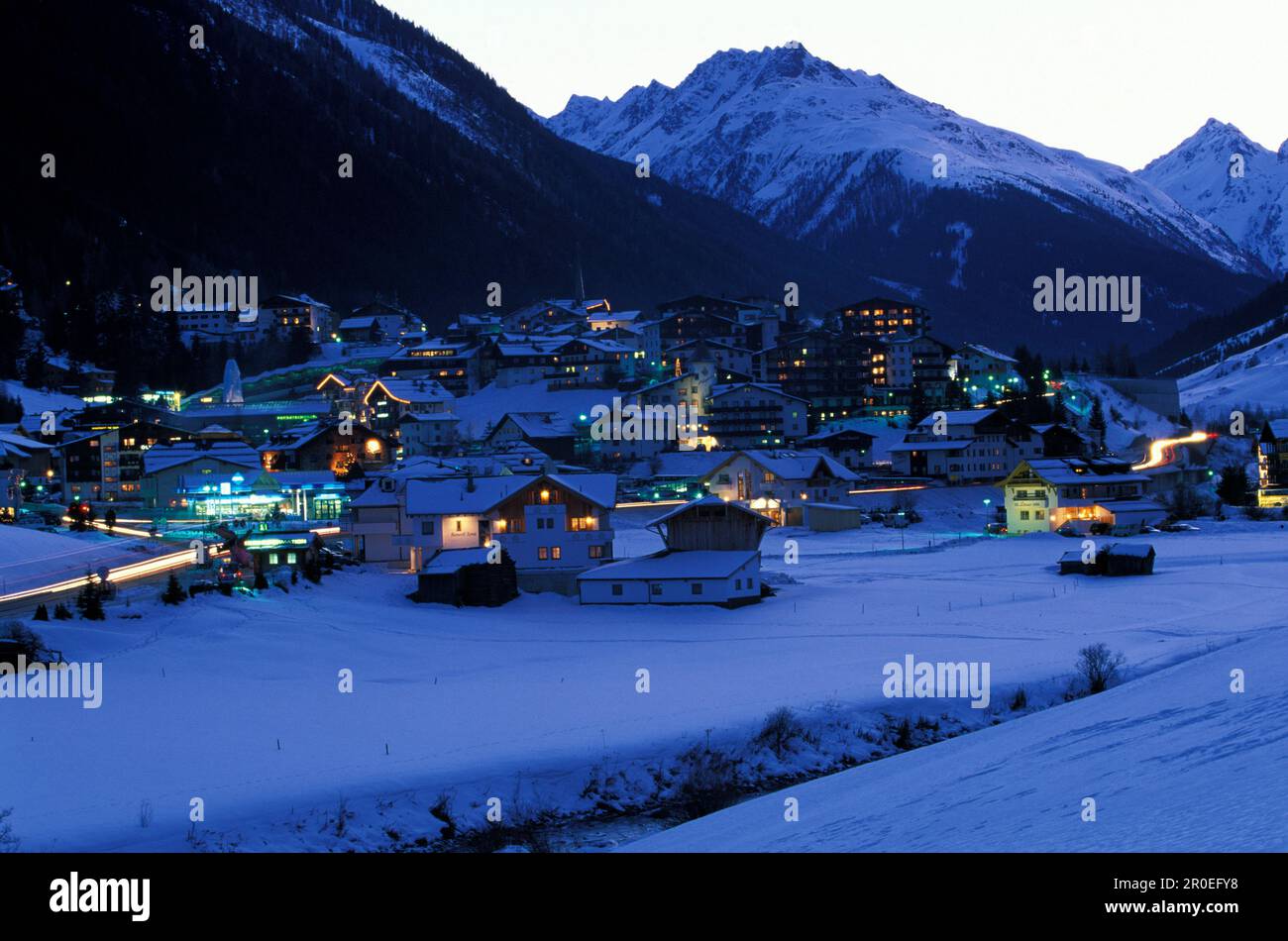 Ischgl austria winter evening hi-res stock photography and images - Alamy