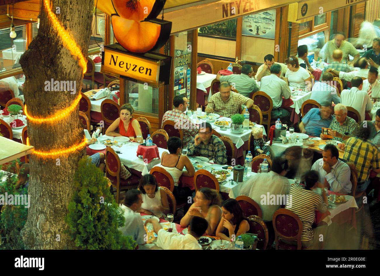 Fish restaurants, Kumkapi, Istanbul, Tuerkei Stock Photo - Alamy
