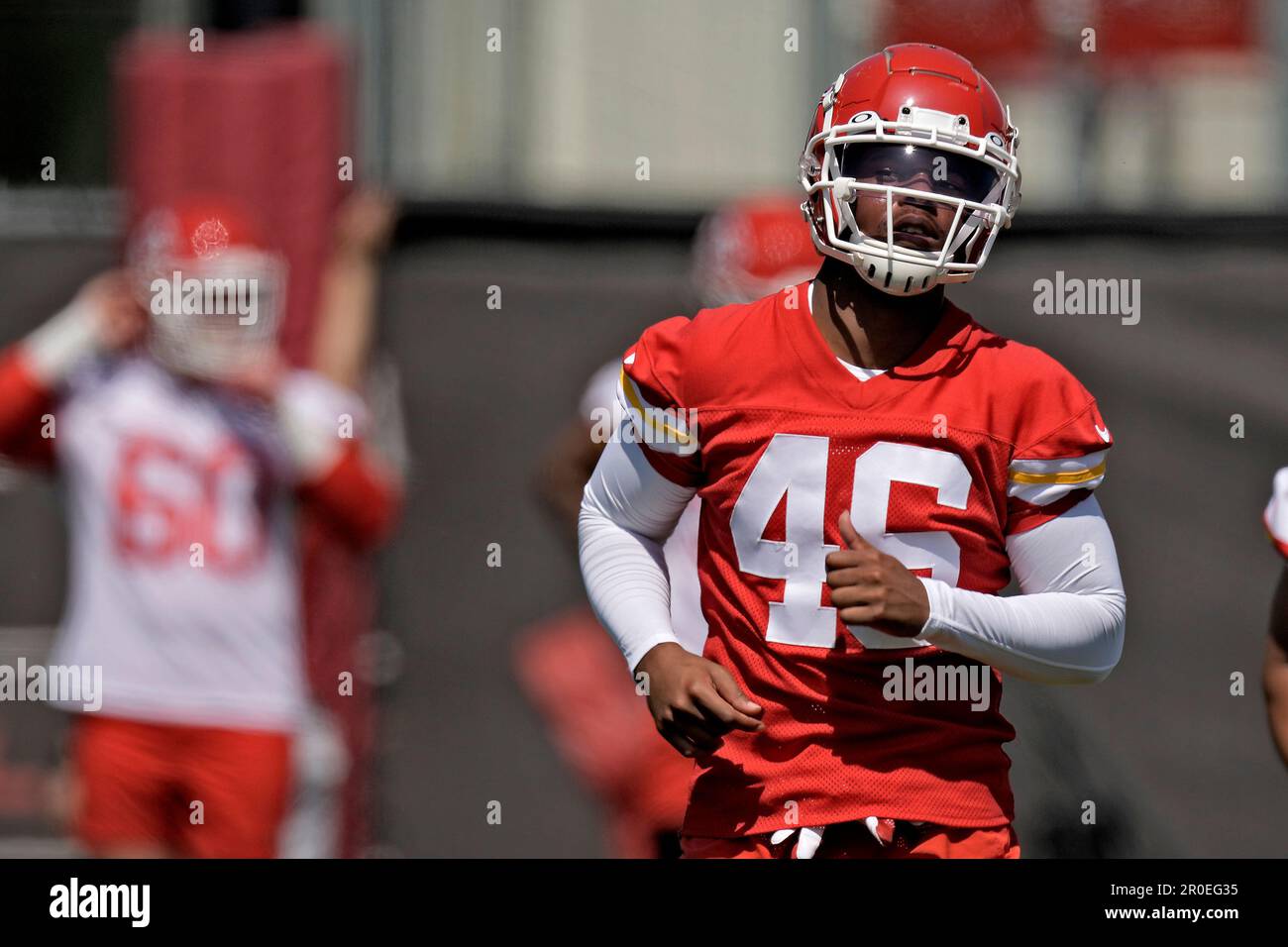 Kansas City Chiefs tight end Jamal Turner runs during the NFL football ...