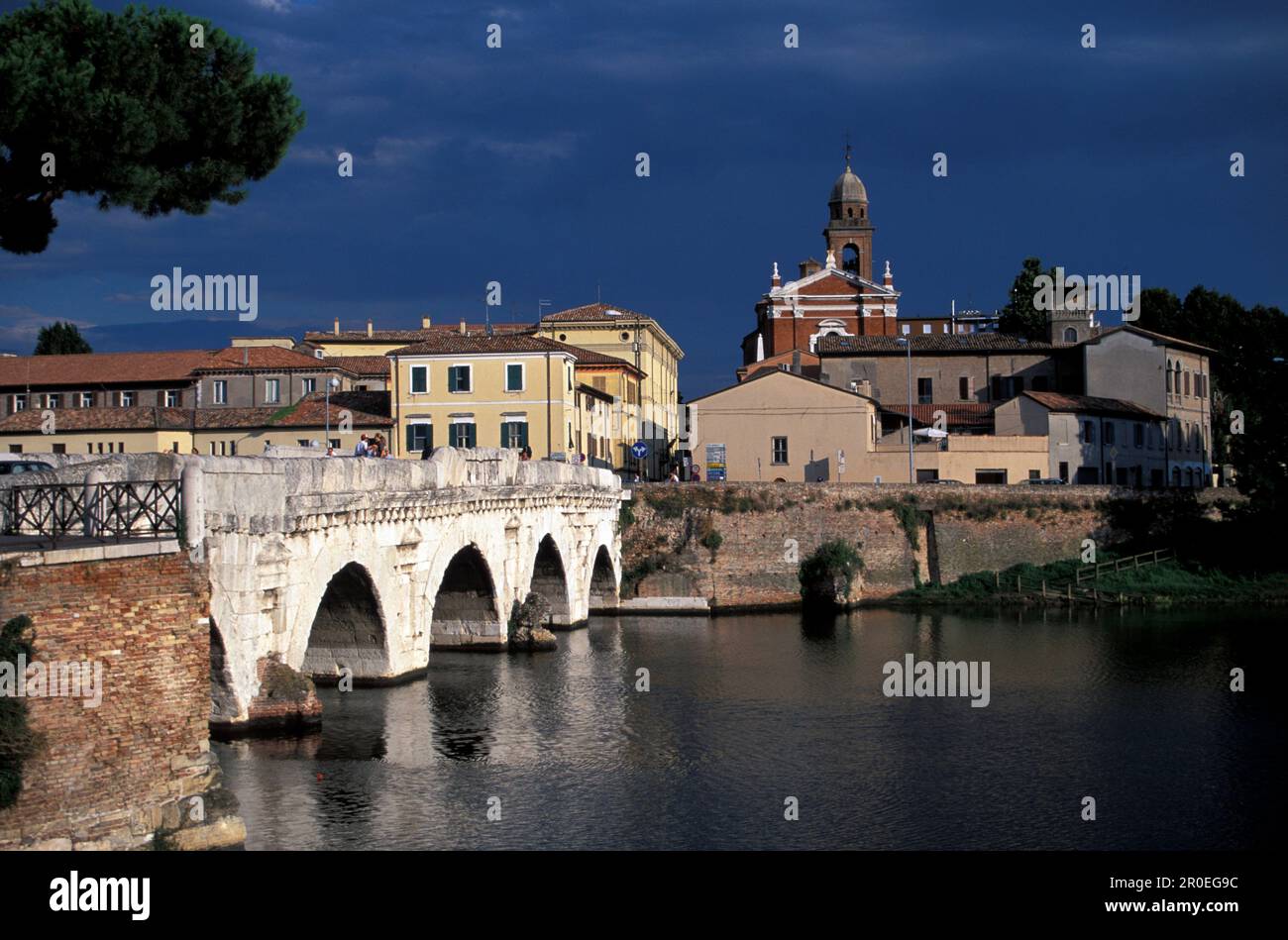 Ponte de Tiberio, Rimini, Adriatic Coast, Italy Stock Photo - Alamy
