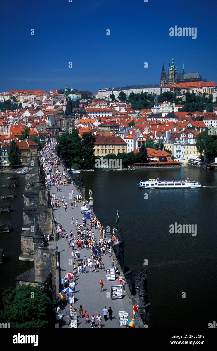 Charles Bridge, Hradcany, Prague Czechia Stock Photo - Alamy